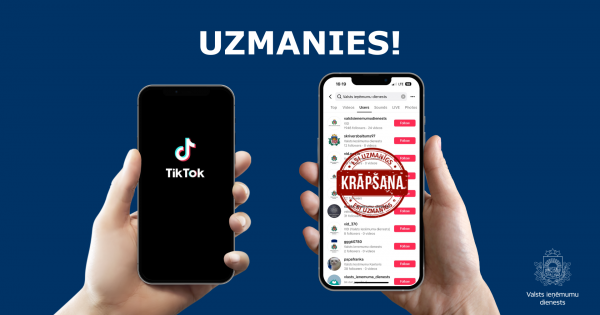 Valsts ieņēmumu dienests brīdina par viltus profiliem TikTok platformā ...